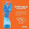 Amazon.com: O2COOL Deluxe Handheld Battery Powered Water Misting Fan ...