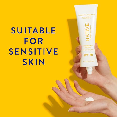 Native Sunscreen SPF 30, Zinc Oxide Dermatologist Tested Suitable for ...