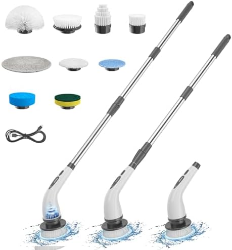 Amazon.com: Electric Spin Scrubber, Upgraded Bathroom Cleaning Brush ...