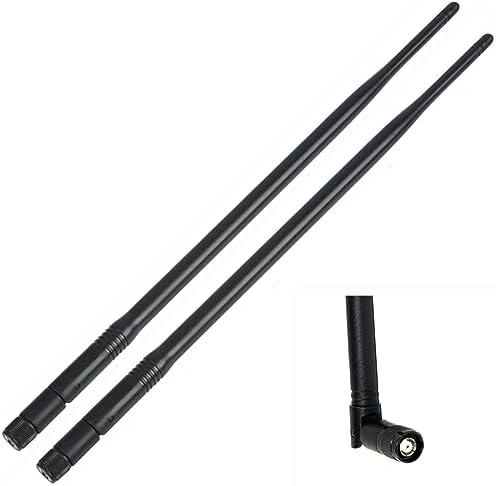 Amazon.com: 1.3ft 2X 10dBi WiFi Bluetooth Antenna Dual Band Omni ...