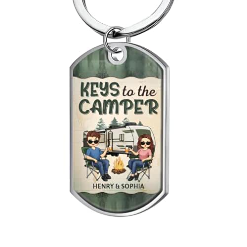 Amazon.com: Keys To The Camper - Personalized Camping Keychain With ...