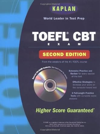 Amazon.com: Kaplan TOEFL CBT W/CD-Rom, 2nd Edition: 9780743230575 ...