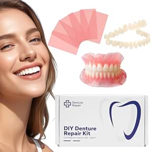 Amazon.com: DIY Denture Kit - Full Set Fake Teeth for Top & Bottom ...