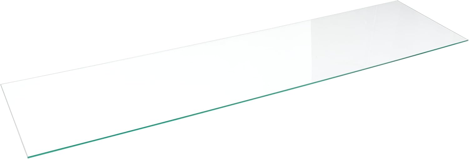 Amazon.com: SSWBasics Tempered Glass Shelf - 12" Width x 48" Length x 3 ...