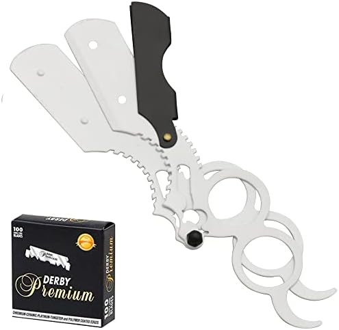 Amazon.com: Universal Replaceable Half Blade Straight Razor with 100 ...