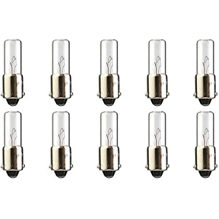 CEC Industries 120MB Light Bulbs, 120V, 3W, T2.5 Shape, CC-7A Filament ...