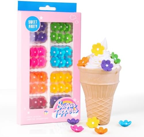 Amazon.com: Edible Flowers Cake Decorations 48 Count Blossoms Royal ...