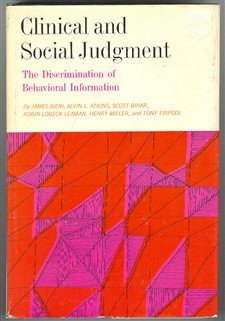 Clinical and social judgment: The discrimination of behavioral ...