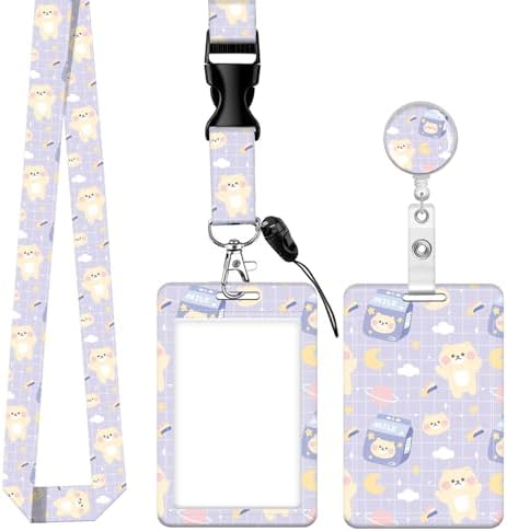 Amazon.com : Akkya ID Badge Holder with Lanyard and Retractable Badge ...