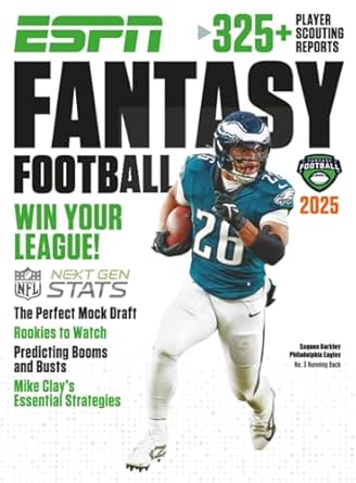 ESPN Fantasy Football 2025: The Editors of ESPN: 9781547868230: Amazon ...