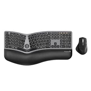 Amazon.in: Buy ProtoArc Ergonomic Wireless Keyboard Mouse, EKM01 Plus ...