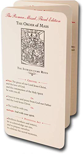 Amazon.com: Magnificat Roman Catholic Mass Pew Card with Responses ...