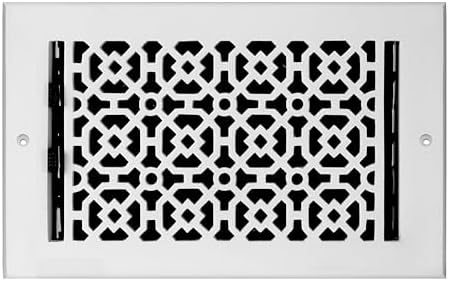 Triangular Baseboard Floor Register (10" x 6" Duct Opening/~11 3/8" x 6 ...