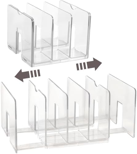 Amazon.com: Sylfaen 2-Pack Clear Desktop File Organizer, Expandable ...