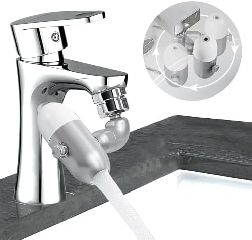 Faucet Extender,360° Rotating Faucet Aerator-Perlator mit 4 ...