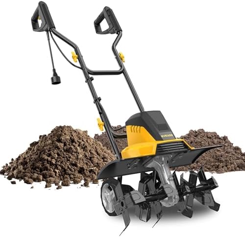 Amazon.com : EVEAGE 18-Inch 13.5AMP Rototiller for Garden Corded ...