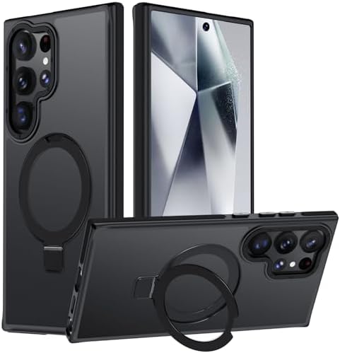 Amazon.com: Mondelete for Samsung Galaxy S24 Ultra Case, Magnetic Adjustable Ring Stand [Fit for ...