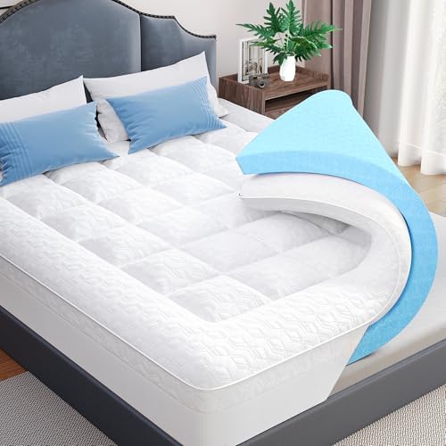 Amazon.com: Dual Layer Memory Foam Mattress Topper - AprLeaf 3 Inch ...