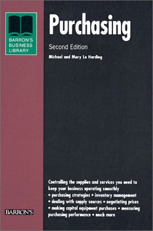 Purchasing (Barron's Business Library Series): Harding, Michael ...