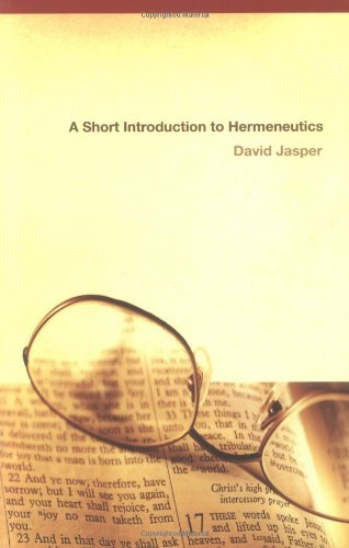 By David Jasper Short Introduction to Hermeneutics (1st Edition ...