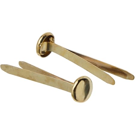 Amazon.com : ACCO Solid Brass Paper Fasteners, 1 Inch Capacity, 100 ...