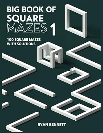 Amazon.com: Big Book of Square Mazes 1: 100 square mazes with solutions ...