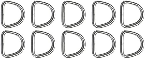 Amazon.com: US STAINLESS 10 Pieces Stainless Steel 316 D Ring Welded ...