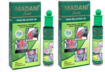 Buy Madani Gold Pain Reliever Oil Roll (Pack of 2) Online at Low Prices ...