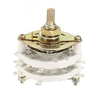 NOGRAX Potentiometer 4P3T 4 Pole 3 Position 2 Deck Band Channel Rotary ...