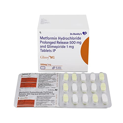 Glimy M1 - Strip of 15 Tablets - Price History