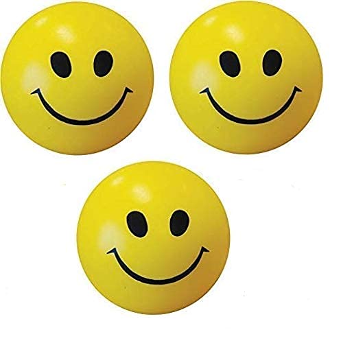 Buy Top Team Light Cricket Tennis Ball (3 Smiley Face Squeeze Sponge ...