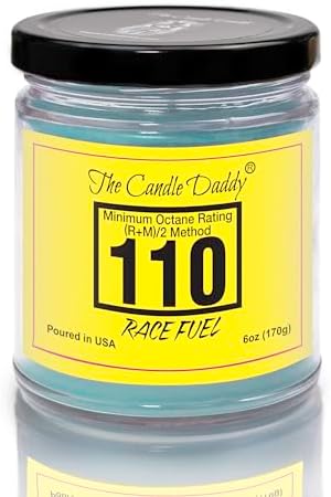 Amazon.com: Race Fuel High Octane Gasoline Candle- 6 oz- up to 40 Hour ...