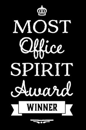 Most Office Spirit Award Winner: 110-Page Blank Lined Journal Funny ...