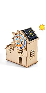 Amazon.com: DIY Rotating Solar Satellite - 3D Wooden Puzzle Building ...