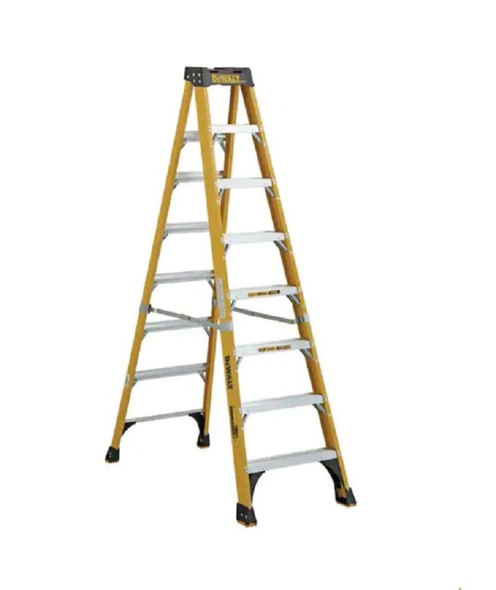 Non-conductive Work Ladder 6-Foot Fiberglass Step Ladder - 500 Lb ...