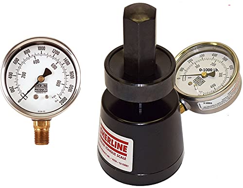 Amazon.com: Sherline Hydraulic Tongue Weight Scale Combo 2 Gauges 1000 ...