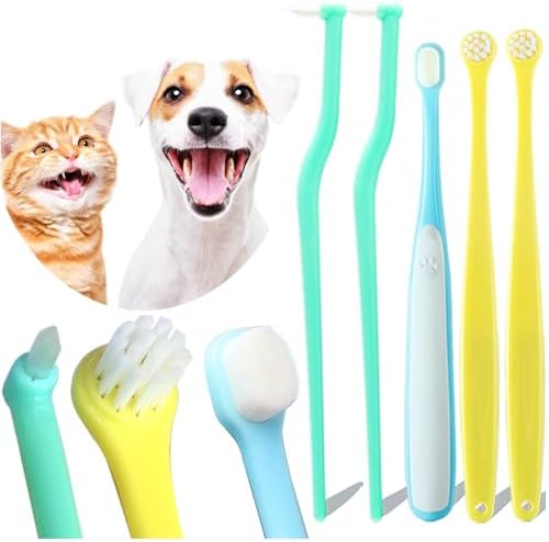 Dog Toothbrush 3 Pack Cat Toothbrush With 360-degree Head,Full Surround ...