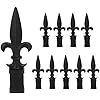 Amazon.com : ZXNhome 10pcs Metal Trident Spear Fence Finials Fits 1 ...