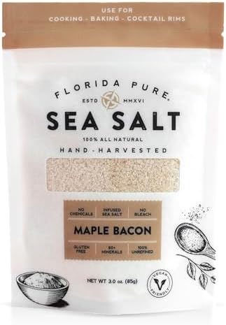 Amazon.com : FLORIDA PURE Maple Bacon Sea Salt - Smoky, 80+ Mineral ...
