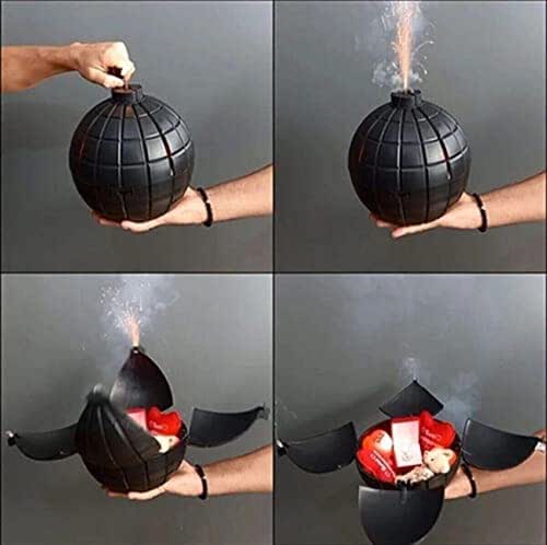 Amazon.com: Exploding Grenade Surprise Gift Box Birthday Bomb Grenade ...