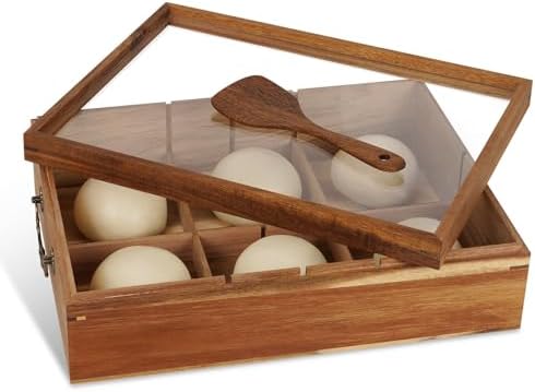Amazon.com: The Old Pizzaiolo Wooden Pizza Dough Proofing Box w/Lid ...