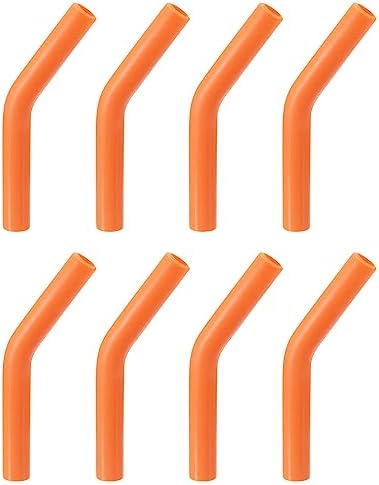 Amazon.com: uxcell 8pcs Silicone Straw Tips, Silicone Straw Elbows Tip ...