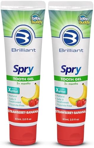Amazon.com : Spry Xylitol Baby Toothpaste, Natural Toddler Toothpaste ...
