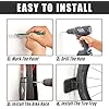 Amazon.com: Wallmaster BIKEPAL Swivel Bike Rack, Wall Mounted Vertical ...