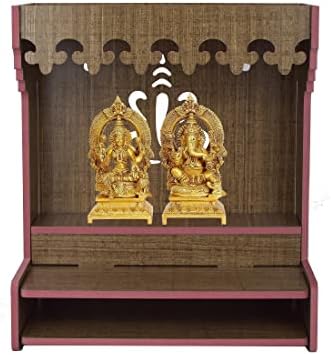 Heartily® Roli Beautiful Wooden Pooja Mandir for Home or Puja Temple ...