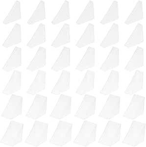 Amazon.com : BENECREAT 36Pcs 6 Sizes Triangle Protector Translucent ...