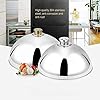 Food Dome Plate Cover Cloche Dinner Plate 10inch Stainless Steel Cloche ...