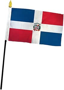 Amazon.com : New 1 Dozen Dominican Republic Flags 4x6in Stick Flag of ...