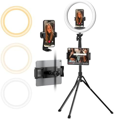 Amazon.com: UBeesize 12" Ring Light with 74" Extendable Tripod Stand ...