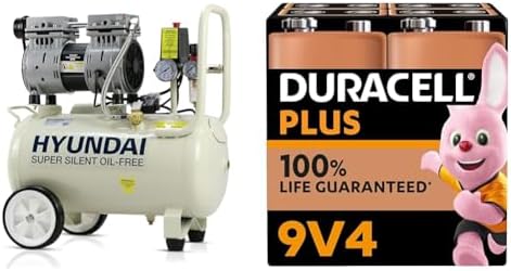 Hyundai HY7524 24 Litre Air Compressor, 5.2cfm/100psi, Silenced ...